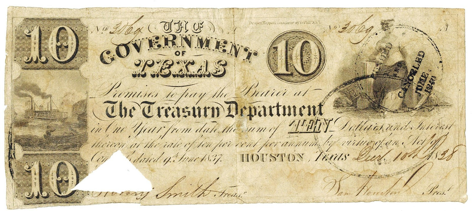 Republic of Texas Currency (1838-1865) | Classy Coins – classycoins.com